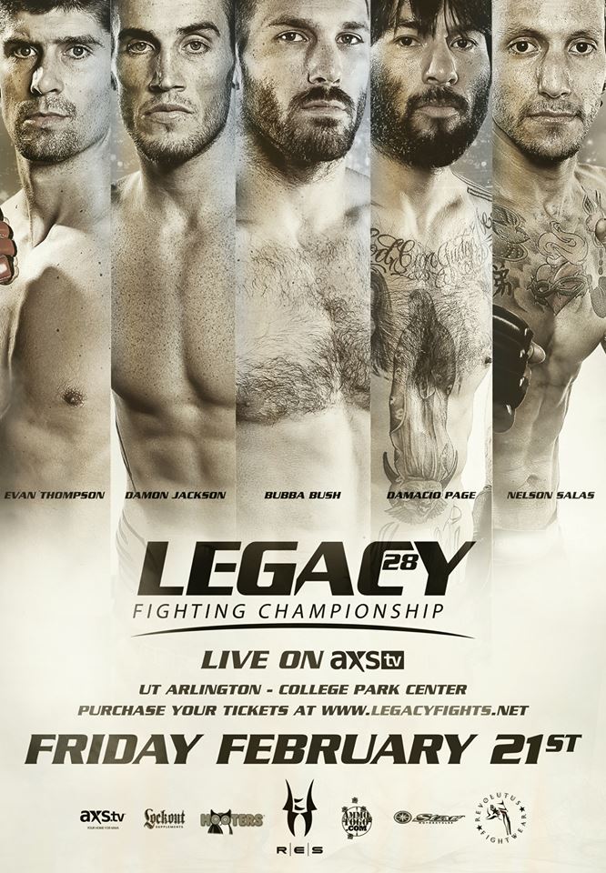 Legacy 28 Fight Card (Feb. 21, 2014) - The Official Website of Mike ...