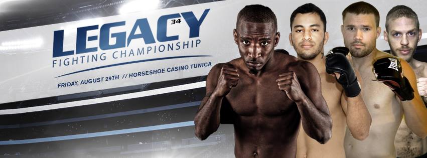 Legacy 34 Fight Card (August 29, 2014) - Tunica, MS | The Official ...